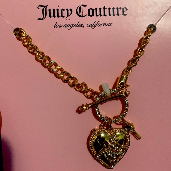 Juicy Couture | Jewelry | Gold With Heart Jc Brand | Poshmark